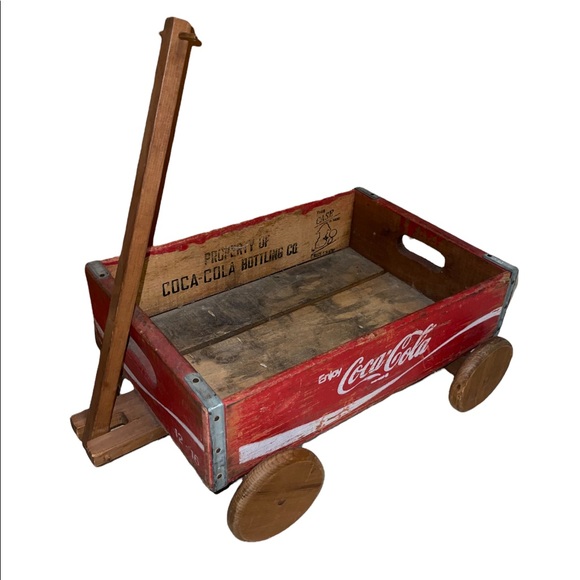 Coca Cola | Other | Rare Antique Vintage Coca Cola Wooden Wagon | Poshmark